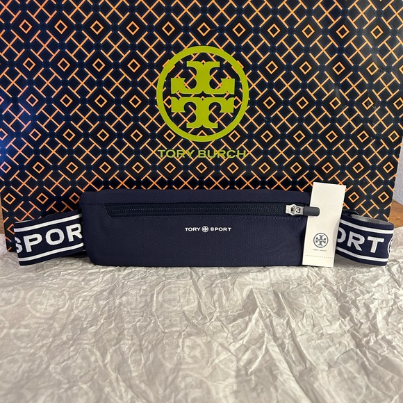 Tory Burch | Bags | Tory Burch Tory Sport Banner Running Belt Tory Navy ...
